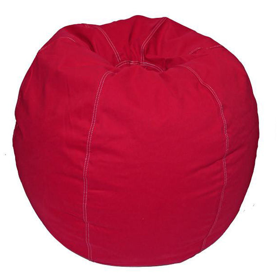 Bean Bag Chairs for Kids Round, Red Twill Beanbag – My Bean Bag